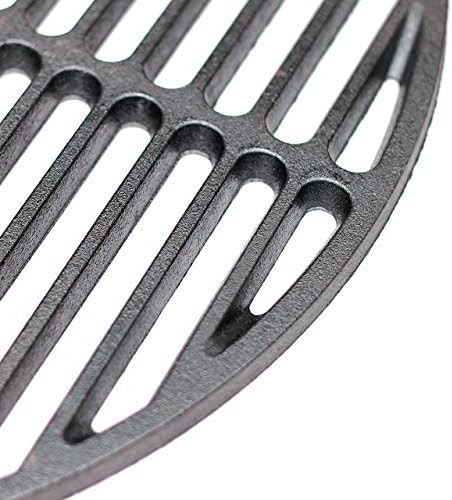 15.5" Cast Iron Grate Grids Sear Fire Pit,Dracarys Round 15 inch, Black ...