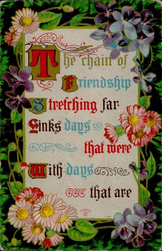 Antique 1911 Floral Friendship Postcard Divided Back Vintage | eBay