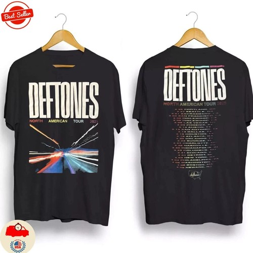 NEW - Deftones 2025 North American Tour Black T-Shirt Gifts Fan S-4XL ...