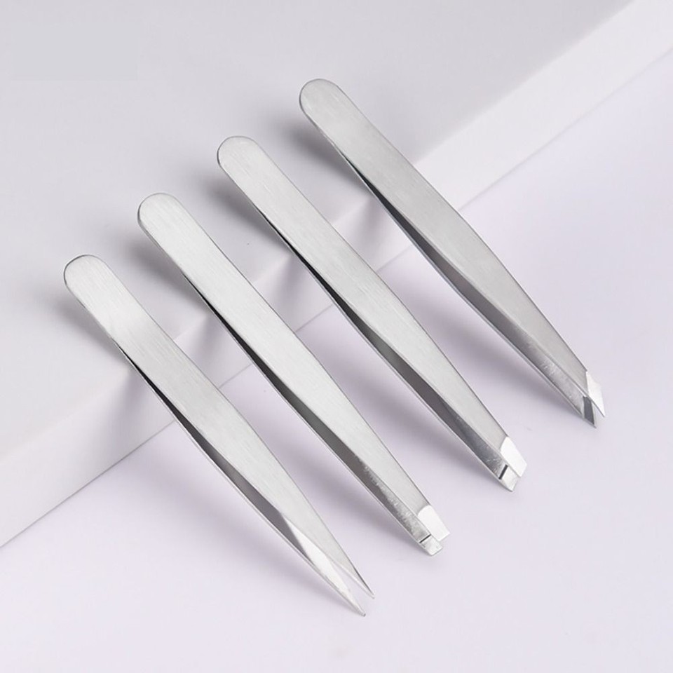 4 Piece Stick False Eyelashes Beauty Tools Tweezers Set Eyebrow ...