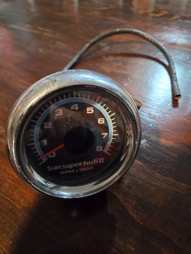 Vintage Sun Super Tach II Automobile Gauge Untested | eBay