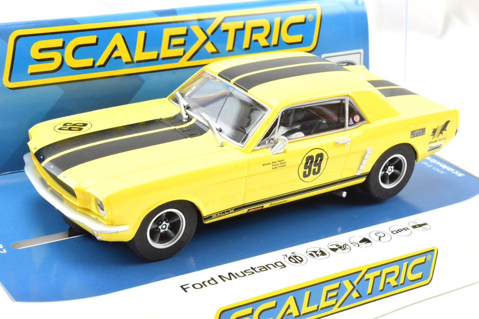 Scalextric Ford Mustang - Rassler Racing DPR W/ Lights 1/32 Scale Slot ...