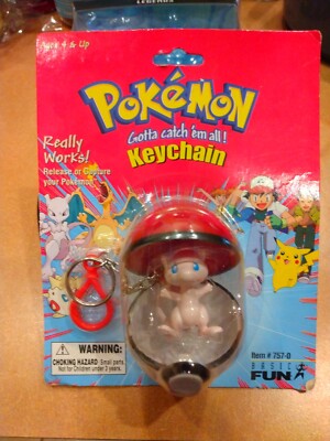 Vintage Pokemon Keychain Mew #151 by Basic Fun 2000 | eBay