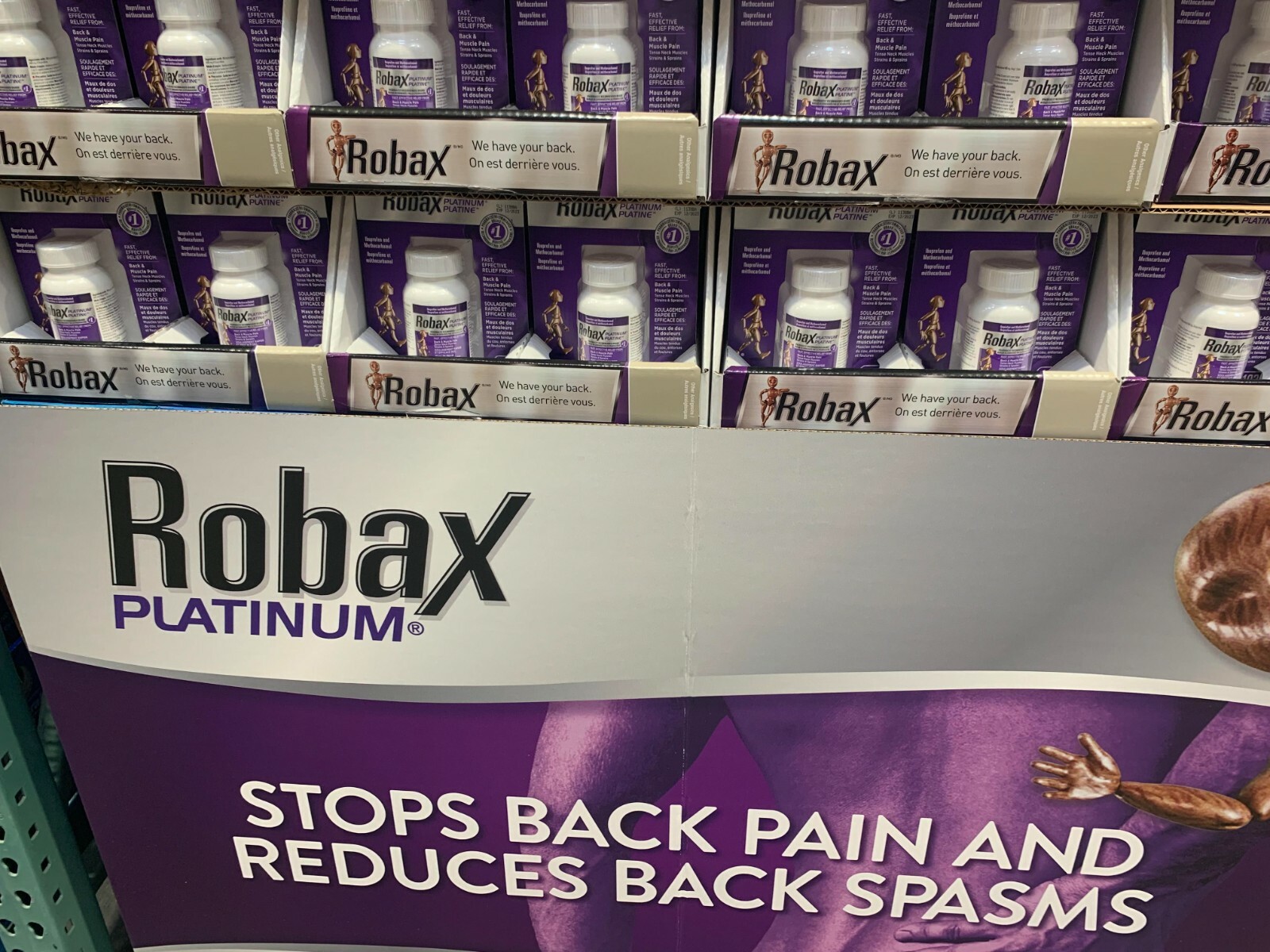 Robax PLATINUM Muscle/Back Pain Relief 102 Caplets, Limit 6 per sale ...