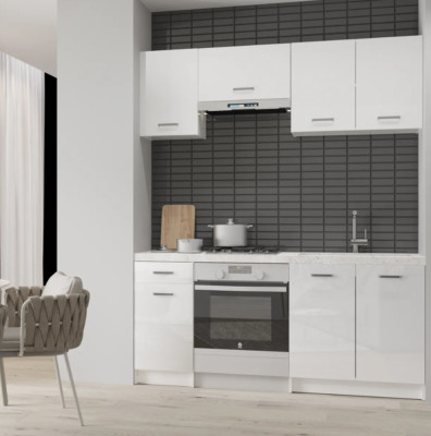 Kitchen Set, Complete Kitchen Set, 5piece Set White Gloss | eBay UK