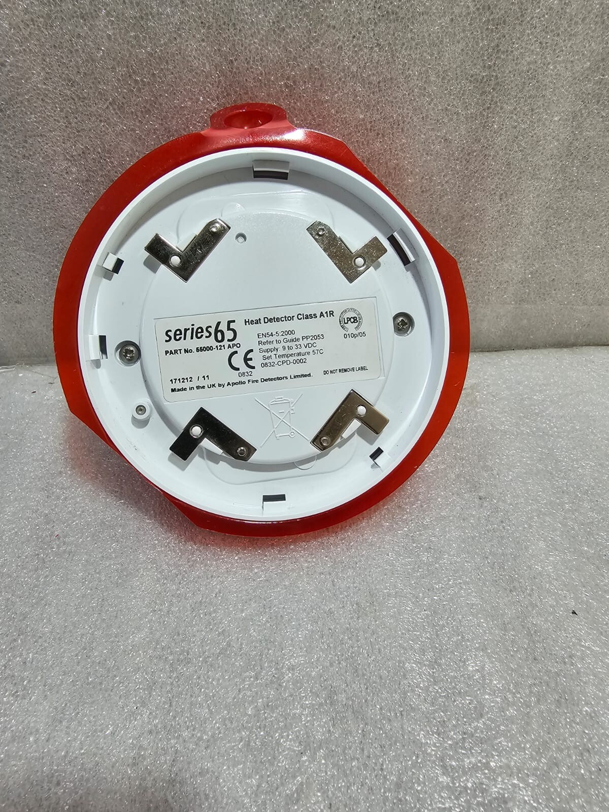 APOLLO SERIES 65 HEAT DETECTOR P.NO.55000-121APO | eBay