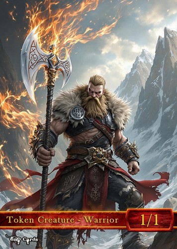 3x Red Warrior #22 TCG Custom Tokens | eBay