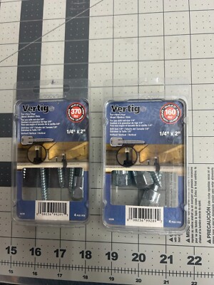 NEW 2-pack lot 4/PC Vertigo Rod hanger 1/4” x 2” Hold up to 370 pounds ...