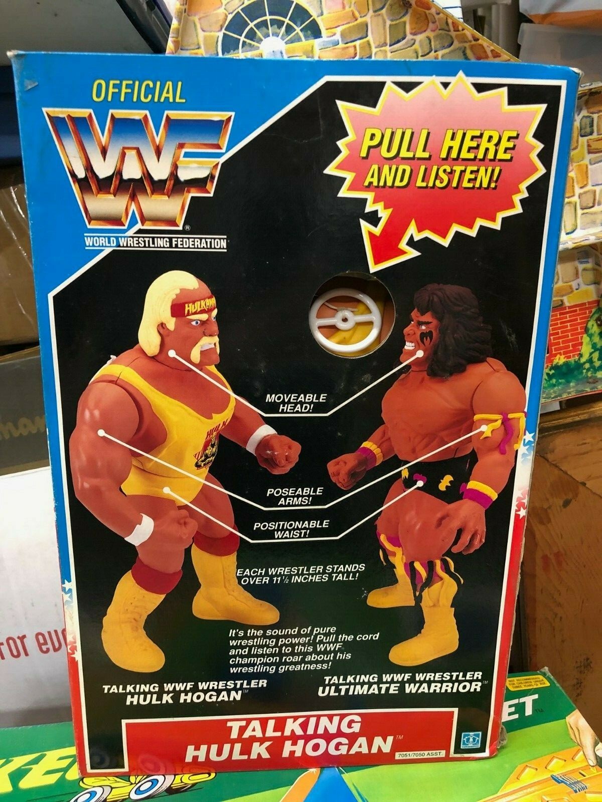 Hasbro WWF Hulk Hogan Talking Figure new old stock mib sealed afa ...