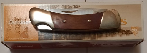 Buck 505 Knight Lockback Pocketknife Rosewood Handle 420 HC Steel B505 ...