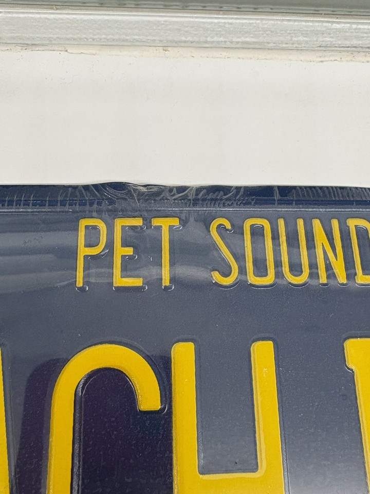 The Beach Boys 40th Anniversary Pet Sounds License Plate In Original ...