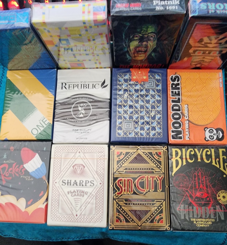 Lot of 12 Playing Card Decks Assorted Magic Cardistry Poker New Sealed ...