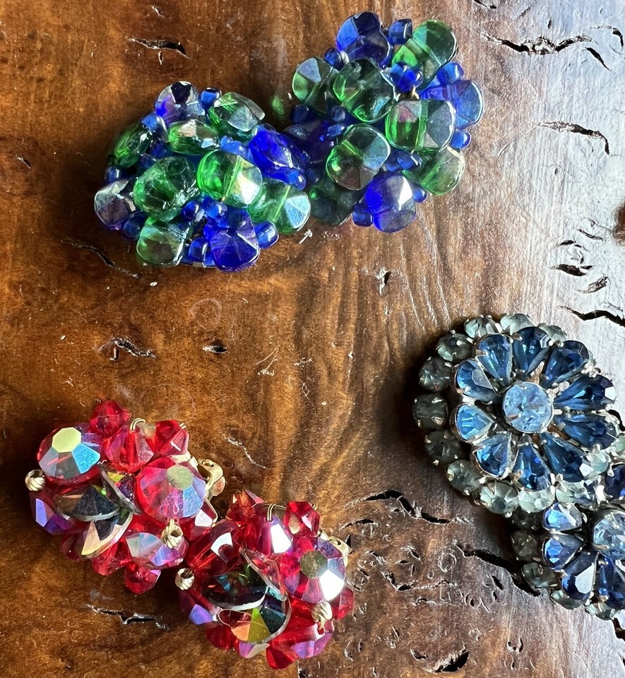 Vintage To Modern Earrings Lot 12 Pairs Kramer Japan Germany Sterling ...