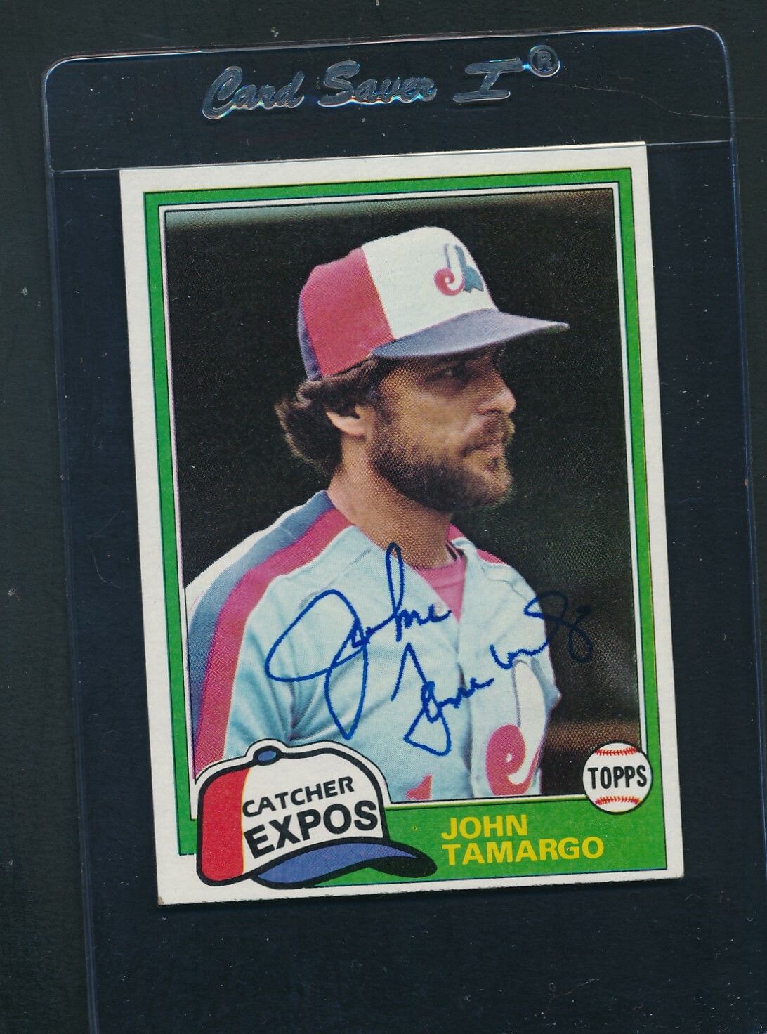 1981 Topps #519 John Tamargo Expos Signed Auto *D644 | eBay