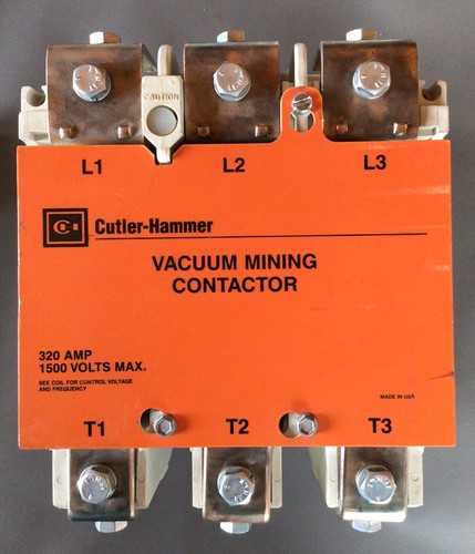 Cutler Hammer Vacuum Contactor Size 5 320 Amps 1500 Volts MAX | eBay