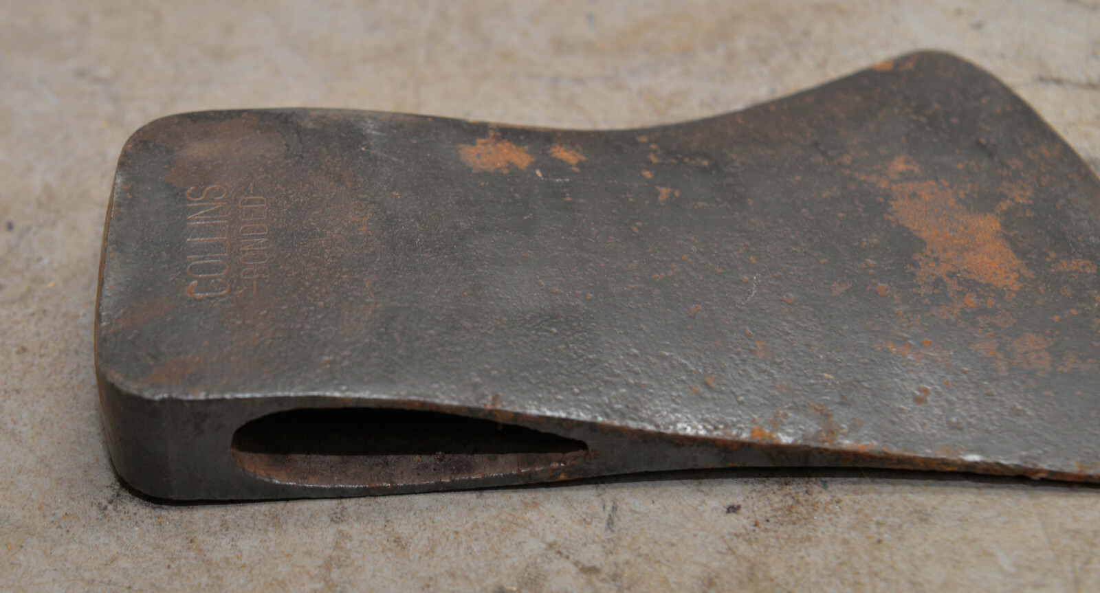 Rare Collins embossed bonded Michigan pattern collectible axe head ...