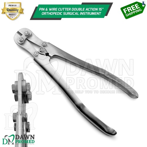 Pin & Wire Cutter Double Action 15" Orthopedic Surgical Instrument ...