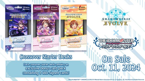 -Set of 3- Starter Decks Idolma@ster Cinderella Girls Shadowverse ...