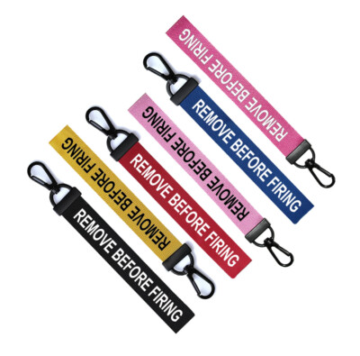 Remove before Firing Chain Keyring Luggage Tag Zipper Pull Bag Key Ring ...