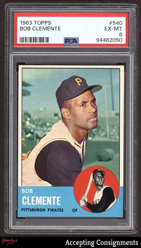 1963 Topps #540 Roberto Clemente PIRATES PSA 6 EX-MT | eBay
