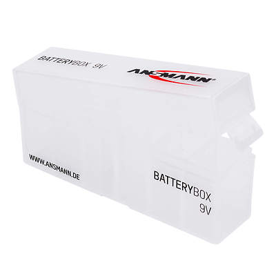 ANSMANN battery box for up to 6x 9V block-style batteries storage ...