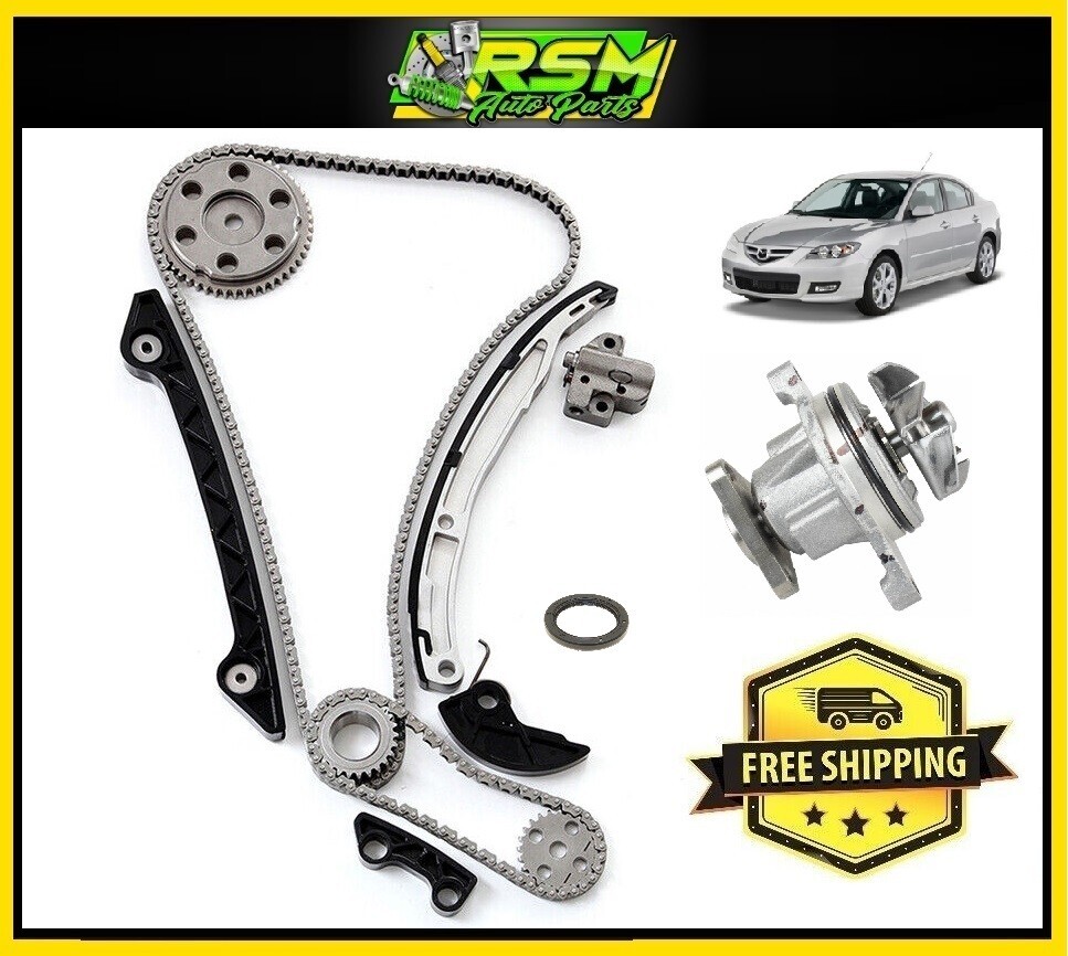 New Engine Timing Chain Kit & Water Pump Mazda 3 04-07 Mazda 5 6 2.3L ...