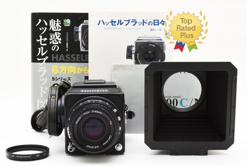 Rare Black [NEAR MINT w/Hood] Hasselblad 500CM C/M Black 80mm Lens A12 ...