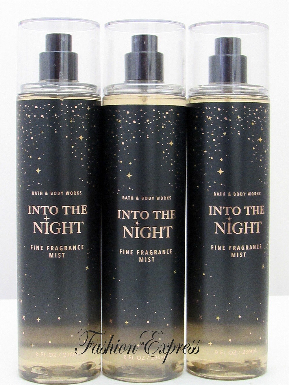 BATH & BODY WORKS INTO THE NIGHT BODY MIST SPRAY 8 FL OZ (LOT OF 3 PCS ...