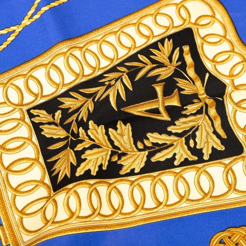 HERMES Scarf Carre90 Silk Square "Poste et Cavalerie" Multicolor 127992K Authen | eBay