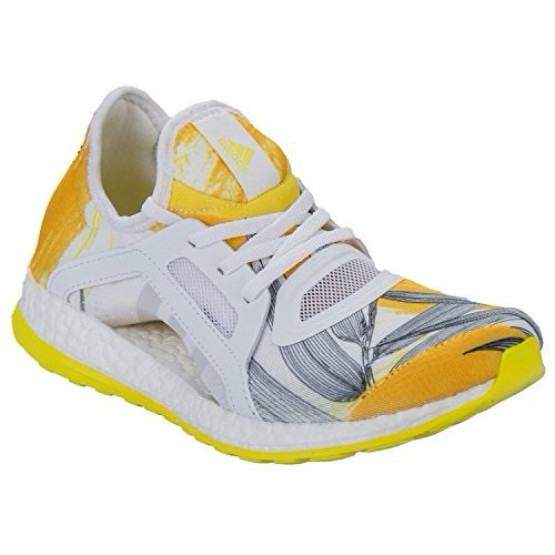 Adidas Pureboost Running Fitness Shoes Yellow Gray White Shock Women 8 ...