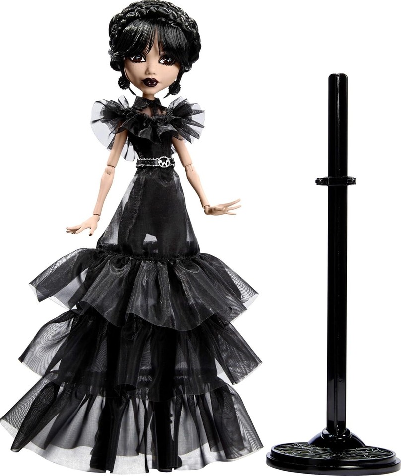 Wednesday Doll, Rave’N Collectible in Black Gothic Gown with ...