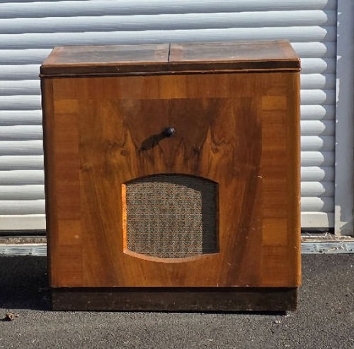 Bush 1930s radiogram record player, Garrard turntable | eBay UK