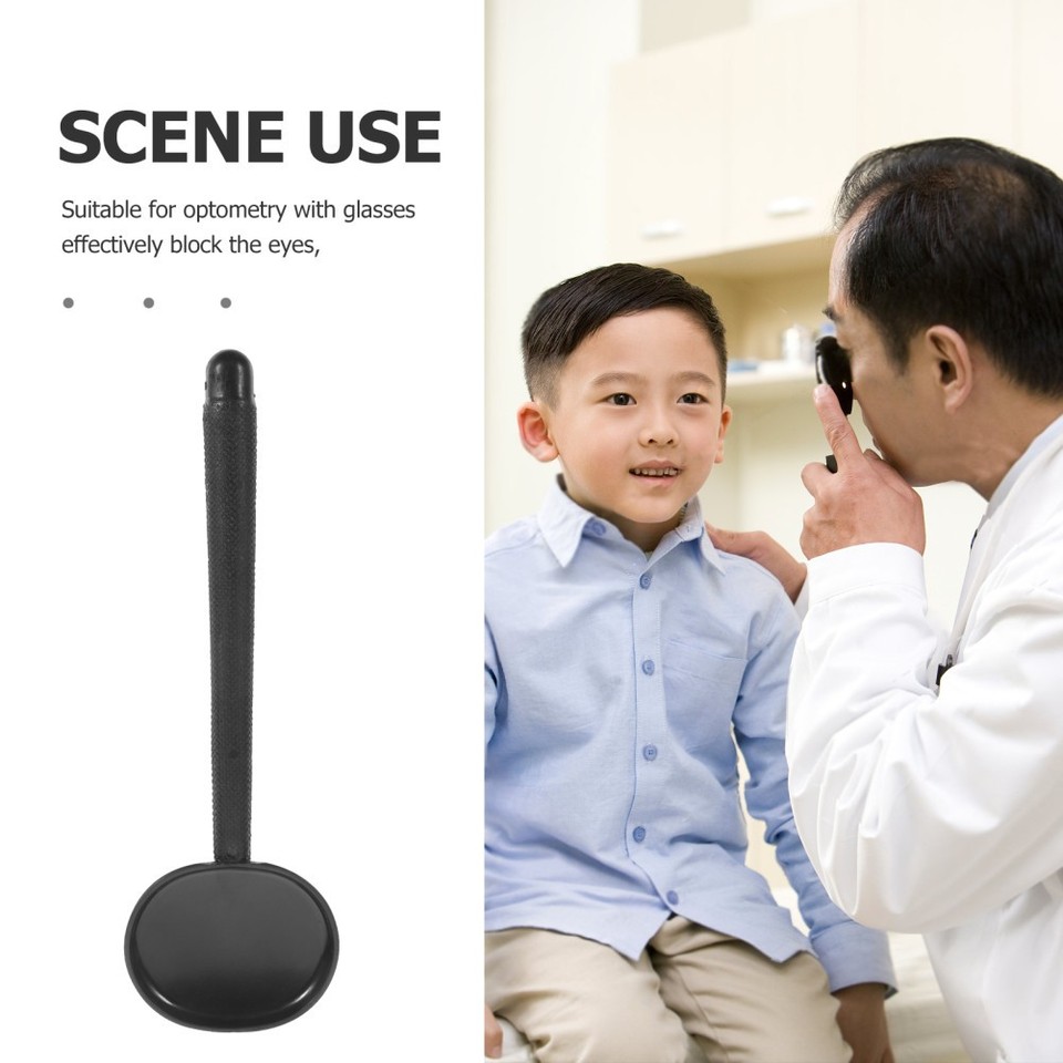 2 Pcs Test Eye Cover Plastic Occluder Handheld Optometry Tool | eBay UK