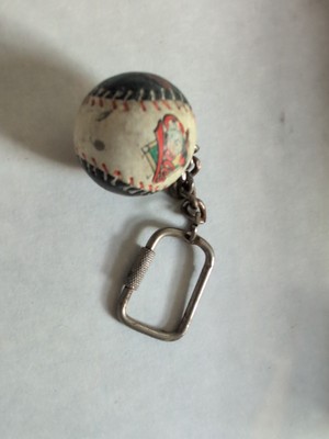 Baltimore Orioles miniature (leather?) league ball key chain | eBay