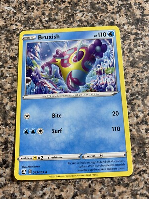 Bruxish 043/163 UnCommon | SWSH: Battle Styles | Pokemon Card | eBay