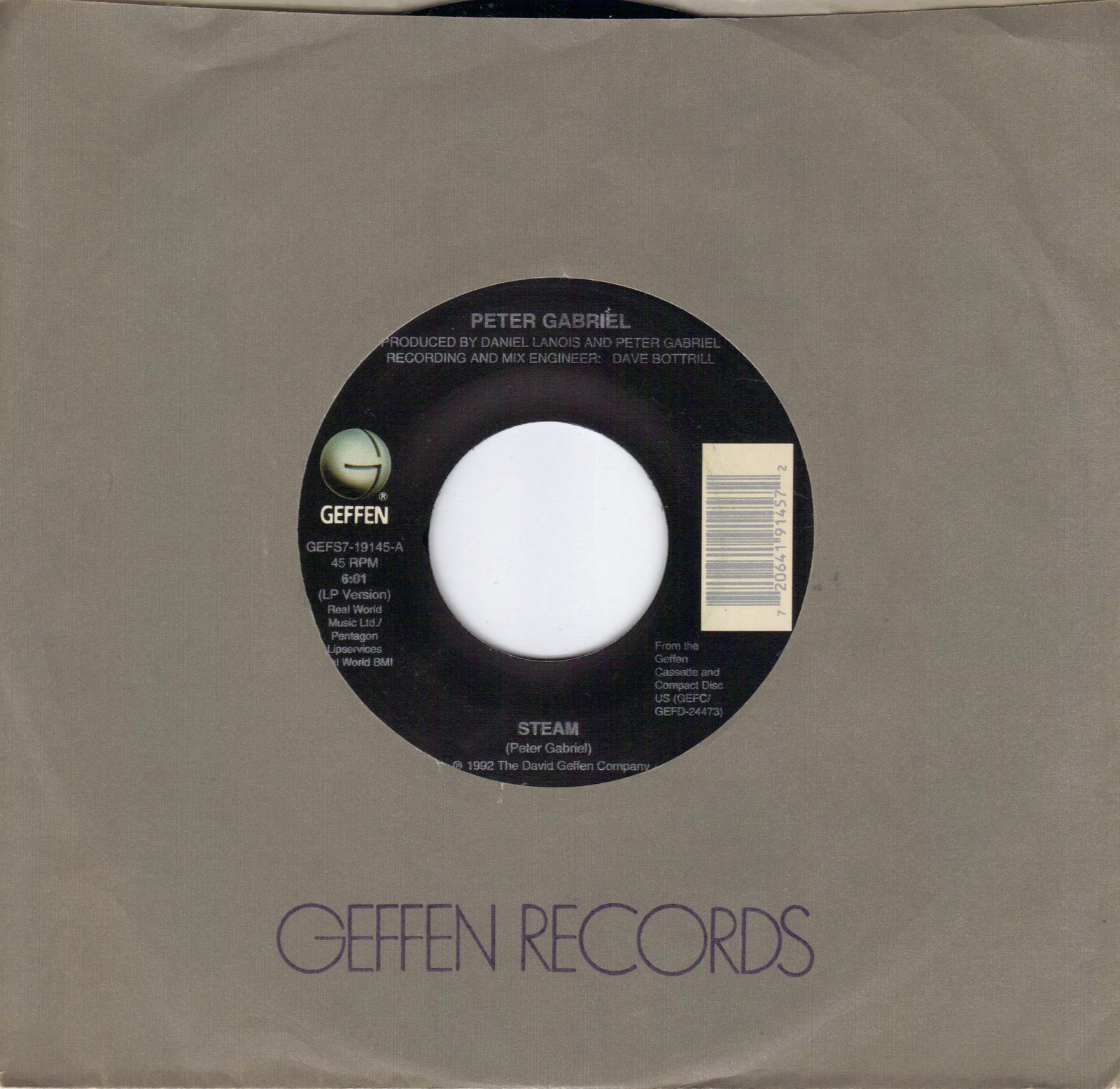 PETER GABRIEL Steam / Games Without Frontiers (remix) 45 | eBay