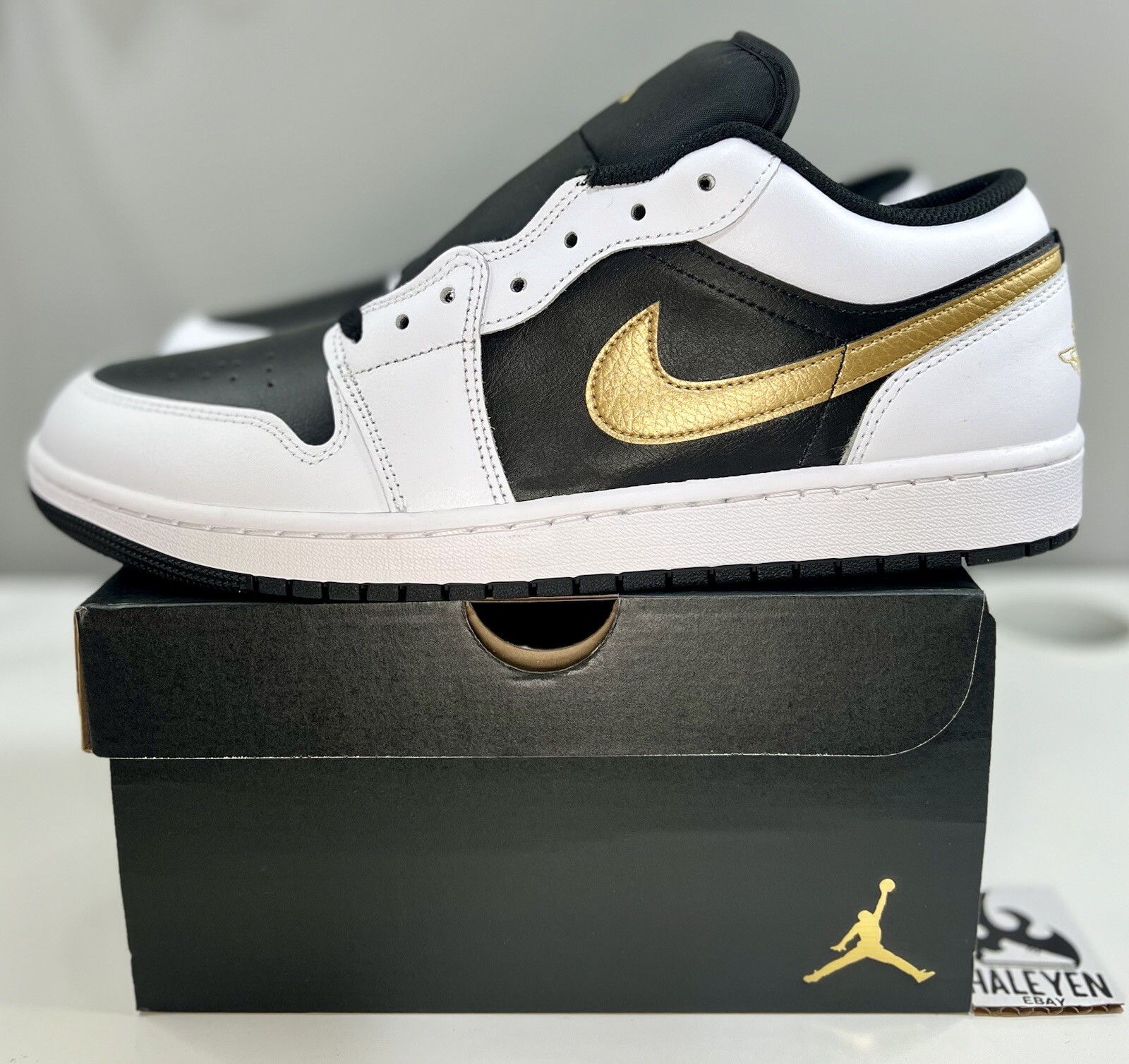 NEW Nike Air Jordan 1 Low 'Gold Swoosh' | Men Sizes 7 - 15 | 553558-172 ...
