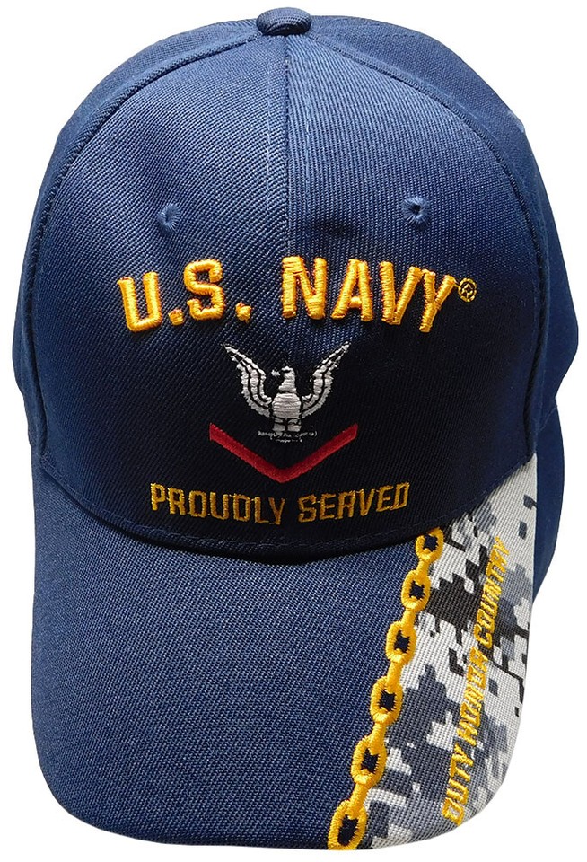 Navy Proudly Served Third Class Navy Blue Hat OFFICIALLY LICENSED BY ...