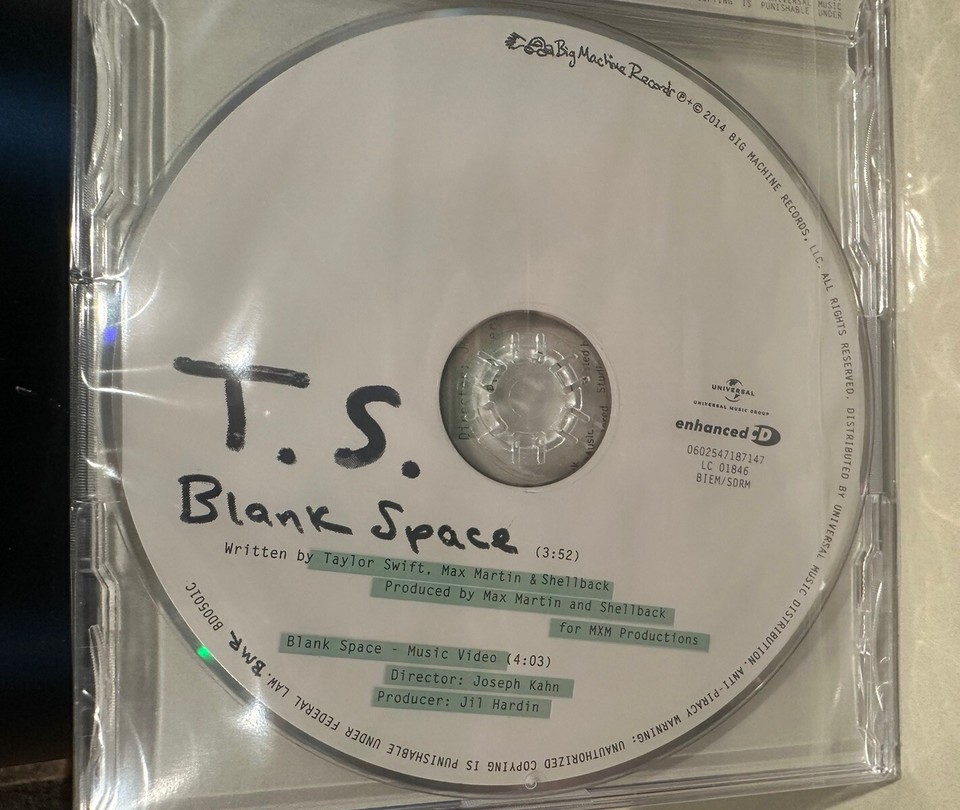 TAYLOR SWIFT - Blank Space (1989) - MAXI Brand New Sealed EU Enhanced CD | eBay