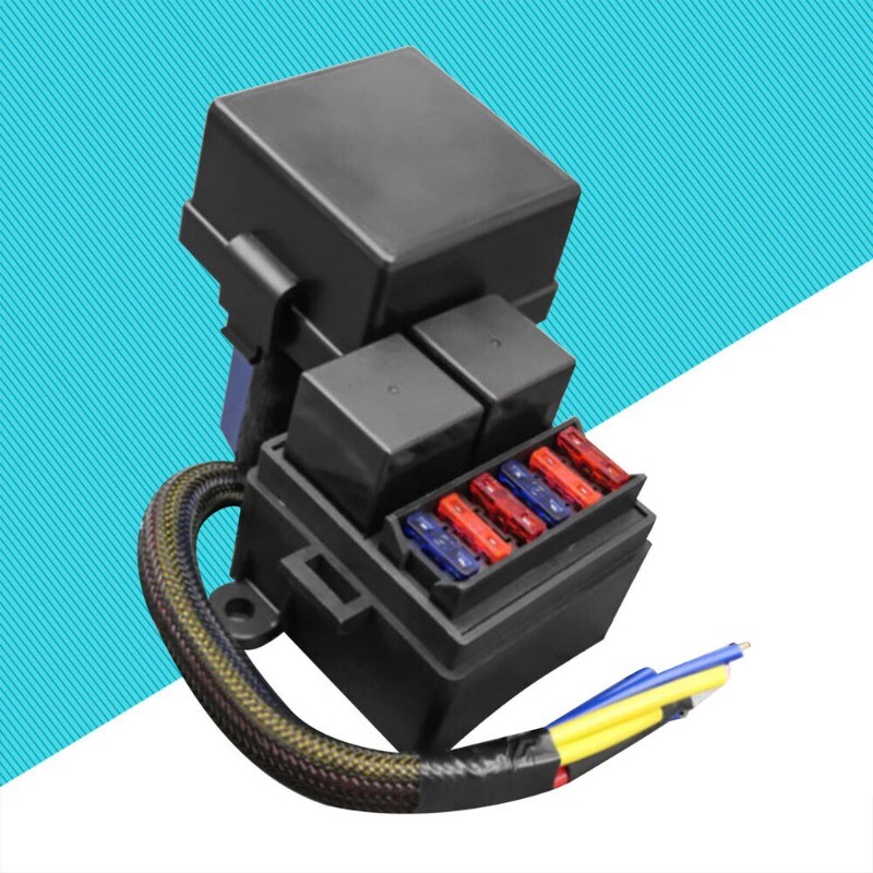 4-Pin 80A Relay&Fuse Kits Fit 12V Automotive Marine Pre-Wired Fuse ...