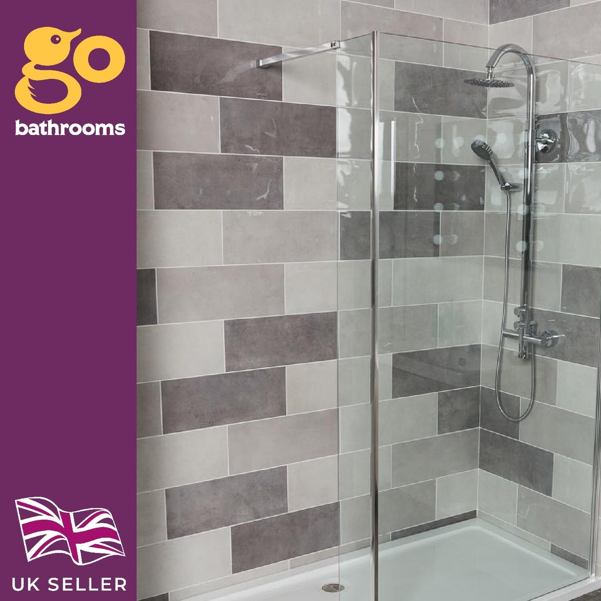 Large Subway Tile Shower