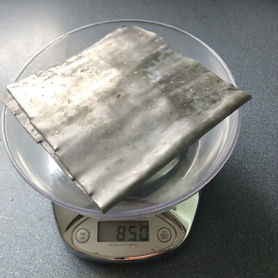 850 grams (30 oz ) clean scrap lead sheet offcuts fishing weight ...