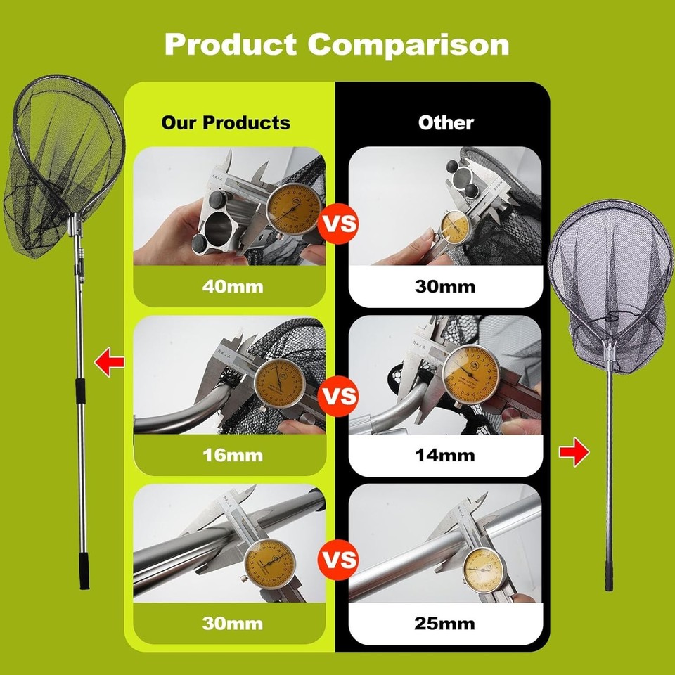 Dog Catch Net Pole Animal Catching Net Wildlife Control Tool Large Fish ...