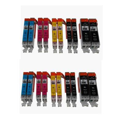 20 PGI250 CLI251 XL Ink Cartridge fit Canon Pixma MG-5420 6320 MX-922 ...