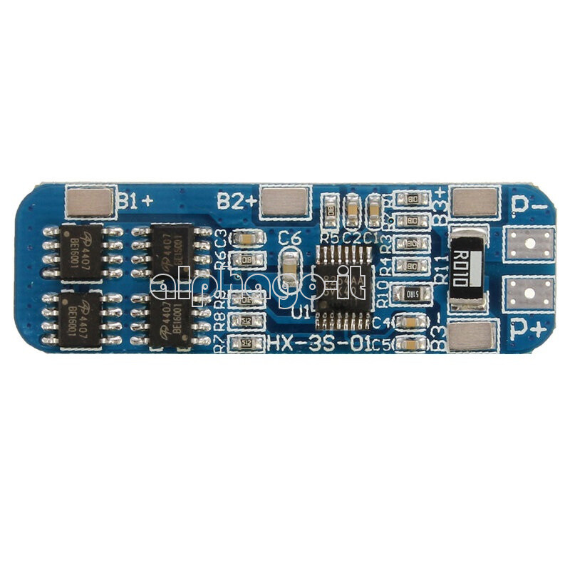 12V 10A 3S 18650 BMS Charger Li-ion Lithium Battery Protection Board HX ...