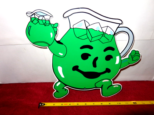 12x12 in KOOL AID MAN ADVERTISING SIGN HEAVY DIE CUT METAL -GREAT ...