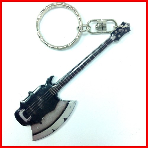 Kiss Keychain Guitar! Bass Axe Gene Simmons Hard Rock Heavy Metal Axe ...