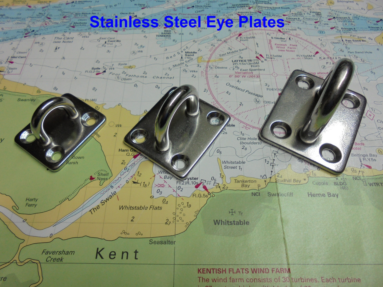 Stainless Steel Eye Plates various sizes strong fixing for marine ...