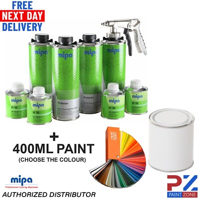 Mipa Protector Tough Coating Tintable Truck Bed Liner Kit 4L + 400ml ...