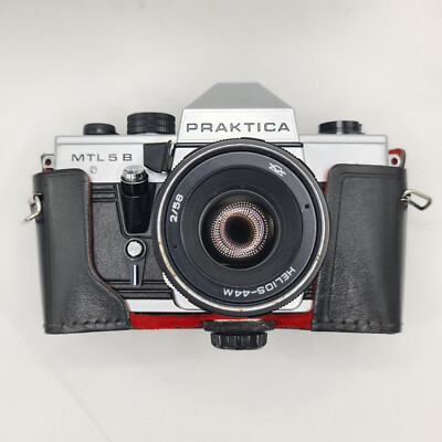 Working Praktica MTL 5B film camera with Helios 44M lens M42. Checked ...